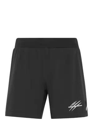 PLEIN SPORT Scratch-print Running Shorts - Black