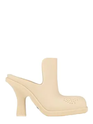 Burberry Rubber Mules - Beige