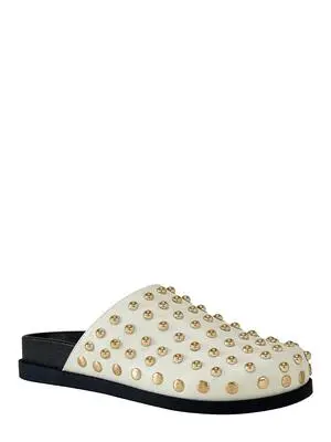 AZALEA WANG AZALEA WANG Traverse Studded Mule Beige