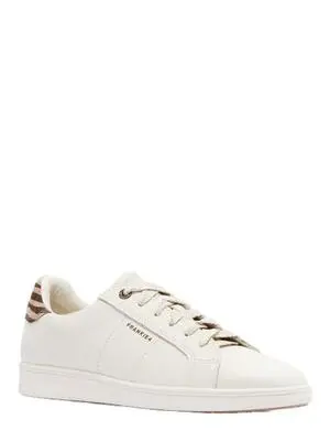 FRANKIE4 Jackie V Leather Sneakers - Chalk/zebra