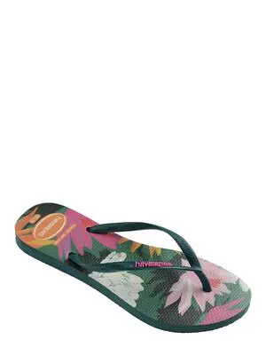 Havaianas Havaianas Slim Flip Flop Pantanal Green