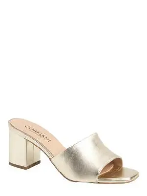 Cordani Cordani Irina Suede Slide Sandal Platino