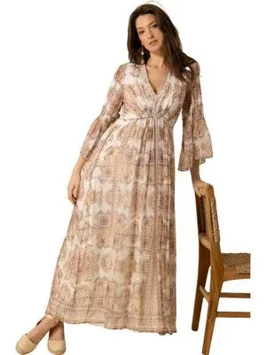 Hale Bob Mara Maxi Dress - Neutral