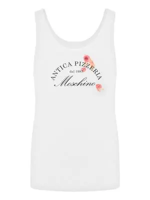 Moschino Slogan-print Tank Top - White