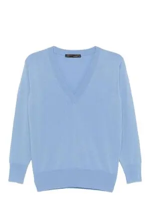 Incentive! Cashmere Ginan Sweater - Blue
