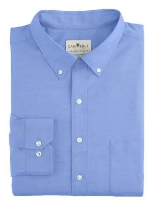OAK HILL BY DXL Oxford Dress Shirt - Granada Sky