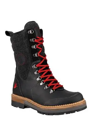 SANTANA CANADA Santana Canada Cariboo Waterproof Mixed Media Boot Black Red