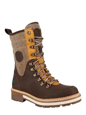 SANTANA CANADA Cariboo Waterproof Mixed Media Boot - Dark Brown / Saddle