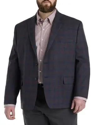 Michael Kors Plaid Sport Coat - Plum