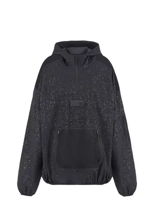 Emporio Armani Rubberised Logo Hoodie - Black