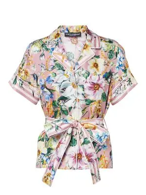 Dolce & Gabbana Floral Silk Shirt - Multicoloured