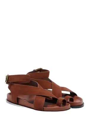 A.emery Jalen Suede Sandals - Brown