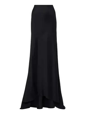Plan C High-rise Maxi Skirt - Black