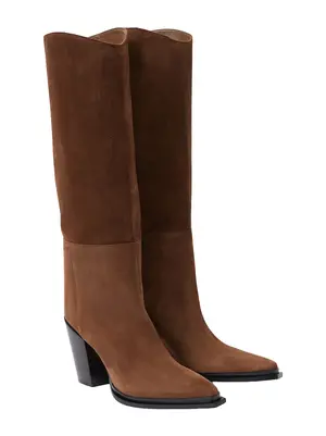JIMMY CHOO Cece 80 Knee-high Boots - Beige