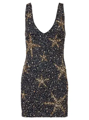 Rixo Star Fish Sequined Mini Dress - Multicoloured