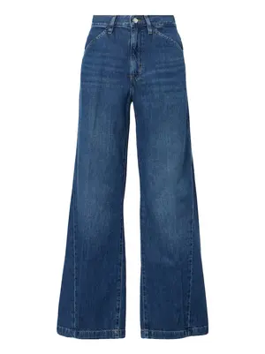 FRAME Le Baggy Palazzo Wide-leg Jeans - Blue