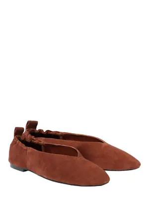 A.emery Brie Suede Ballet Flats - Brown