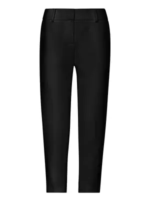 MILLY Milly Nicola Cropped Slim Cady Trousers Black