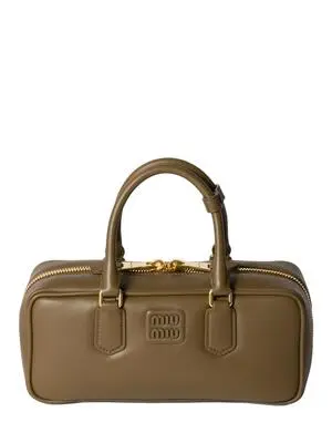 Miu Miu Arcadie Leather Bag - Tundra