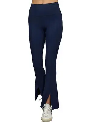 Carbon38 Split Front Legging In Melt - Navy Blazer