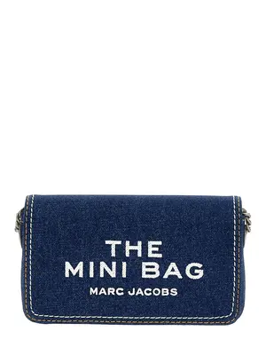 Marc Jacobs Denim Chain Mini Crossbody Bag - Blue