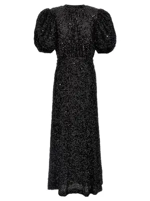 Remain Birger Christensen Sequin Midi Dress - Black