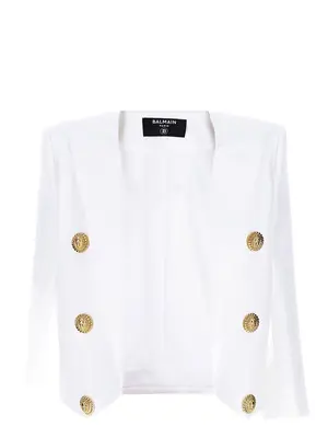 Balmain Viscose Blazer - White