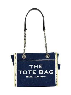 Marc Jacobs Denim Chain Small Tote - Blue