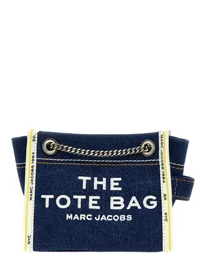 Marc Jacobs Denim Chain Crossbody Tote - Blue