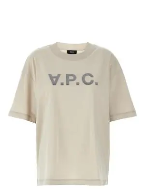 A.p.c. Oversize Grand Vpc' T Shirt - Beige