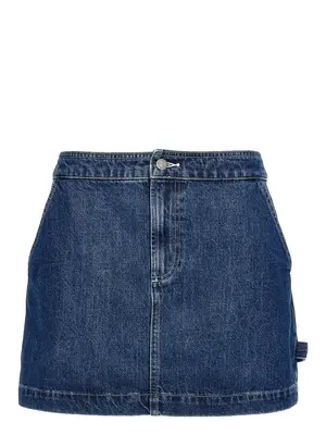 A.p.c. Christie' Mini Skirt - Blue