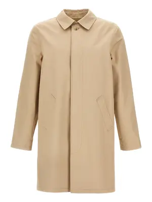 A.p.c. Mac Ville Cotton Gabardine Trench Coat - Beige