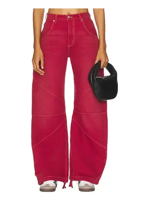 EB DENIM Frederic Barrel Wide Leg Jeans - Sundown