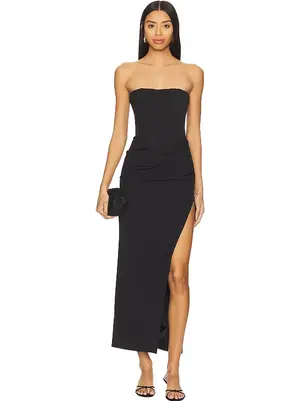 Bardot Saira Midi Dress - Black