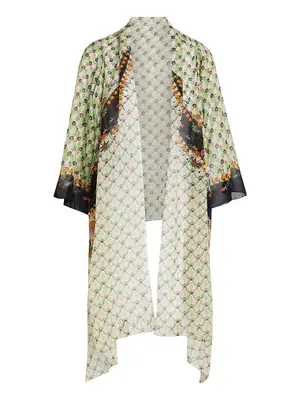 ETRO Etro Floral-Print Silk-Georgette Jacket