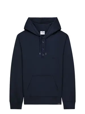 COURREGES Buttoned Hoodie - Blue