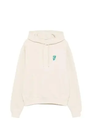 Burberry Shield Logo-print Hoodie - White