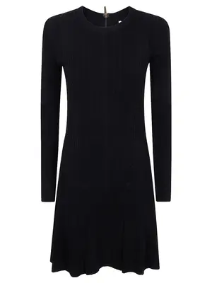 Michael Kors Fine-ribbed Mini Dress - Black
