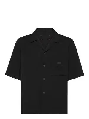 Philipp Plein Ribbed Bowling Shirt - Black