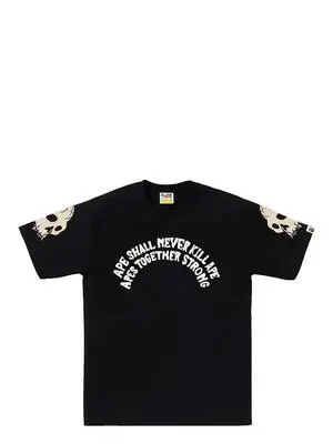 A BATHING APE Souvenir Skull Tee Shirt - Black