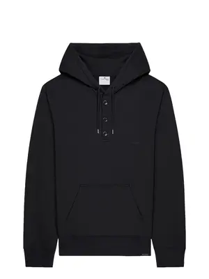 COURREGES Buttoned Hoodie - Black