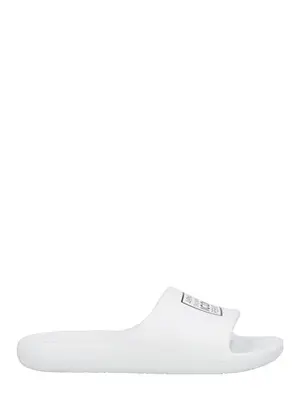 Armani Exchange Rubber Pool Slides - White
