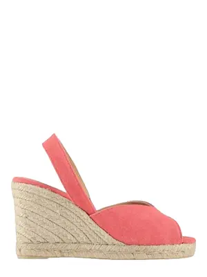CastaÑer Wedge Espadrilles Red