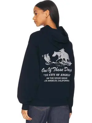 ONE OF THESE DAYS X City Of Angels Hoodie - Washed Navy