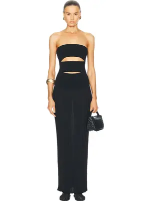 Christopher Esber Slash Strapless Dress - Black