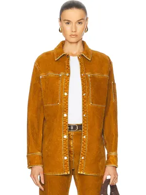 FERRAGAMO Shirt Jacket - Burnt Ocra