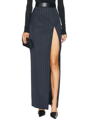 LAQUAN SMITH LaQuan Smith Long Striped Skirt