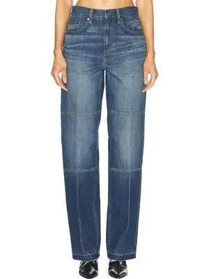 Helmut Lang High-waisted Straight-leg Jeans - Dark Tinted Indigo