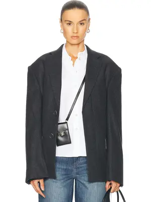 Helmut Lang Oversized Blazer - Charcoal