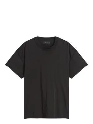 LES TIEN Lightweight Inside Out T-shirt - Jet Black